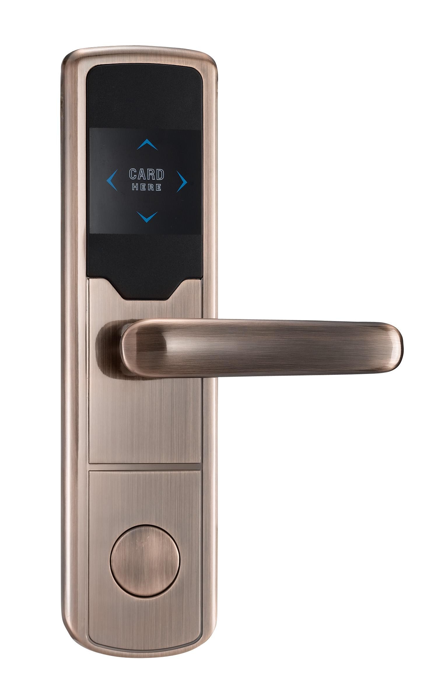 staineless steel RF Card Door Lock with Encoder and Sof Electronic Hotel