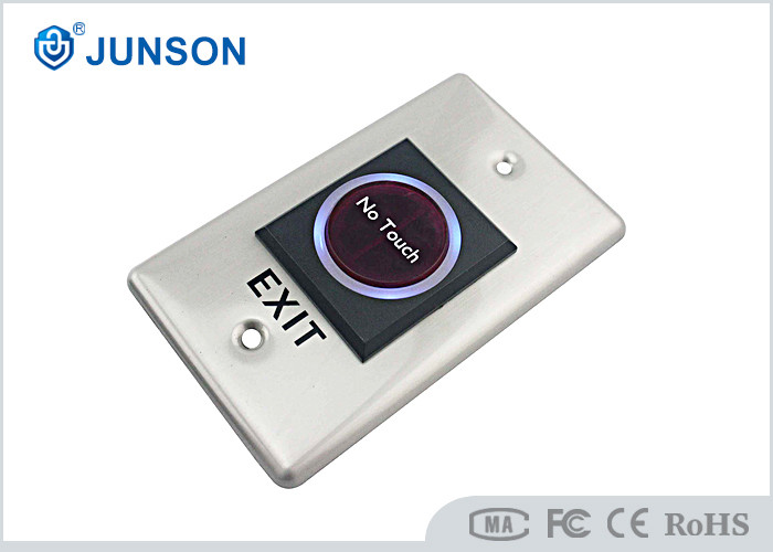 Infrared Touch Free Exit Push Button Door Release Sensor SS304 Plating ...