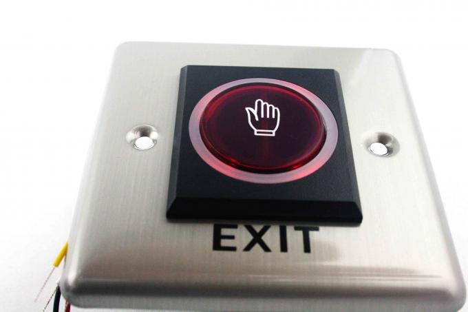 Zinc Alloy Door Release Exit Push Button Three Contact Output
