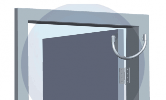 Alloy Materials Door Loop Cable 410mm Length For Exposed Mounting