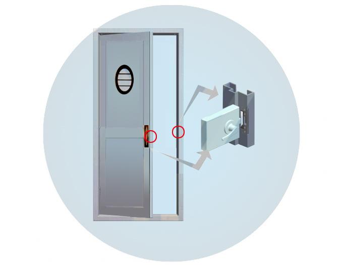 Long Type Stainless Steel Electric Strike For Gate , Swing Fail Safe ...