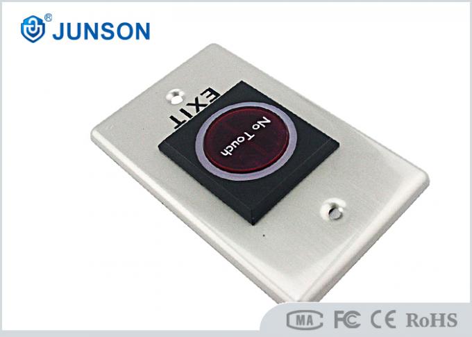 Infrared Touch Free Exit Push Button Door Release Sensor SS304 Plating ...