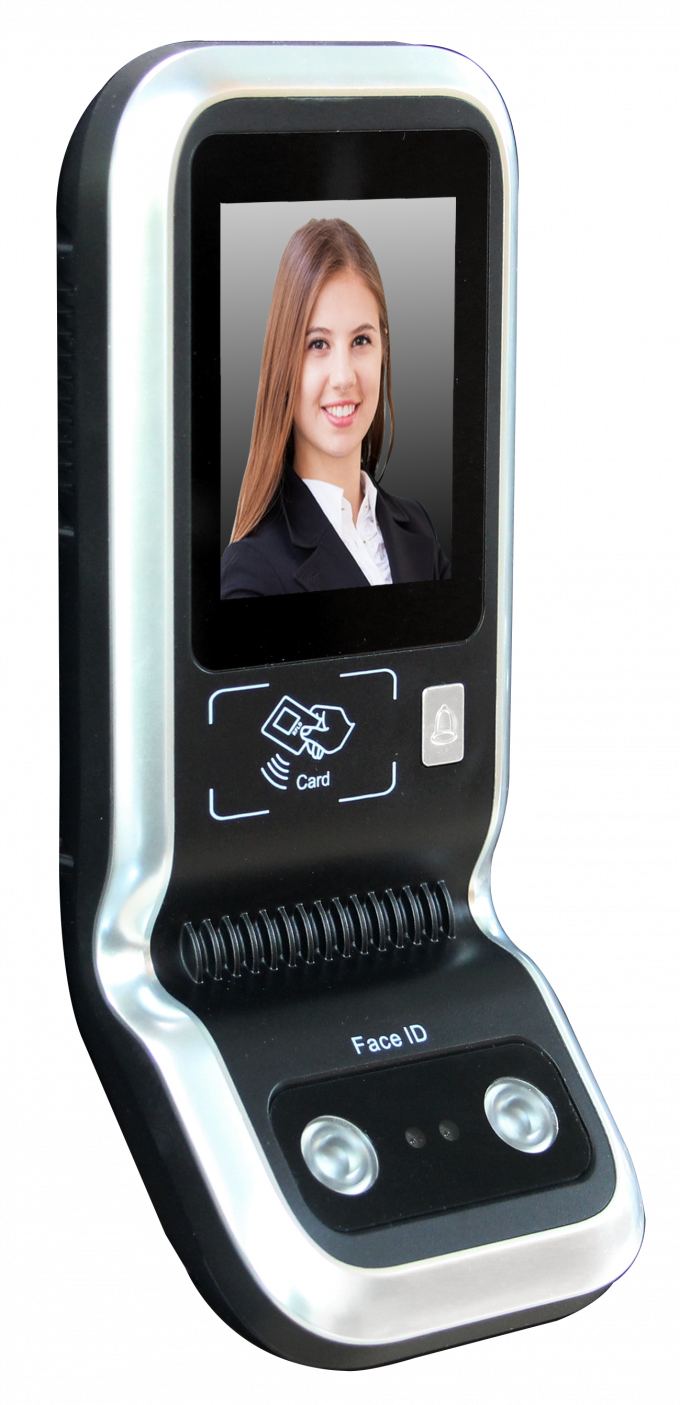 Two HD Camera 12VDC Face Recognition Time Attendance Access Control
