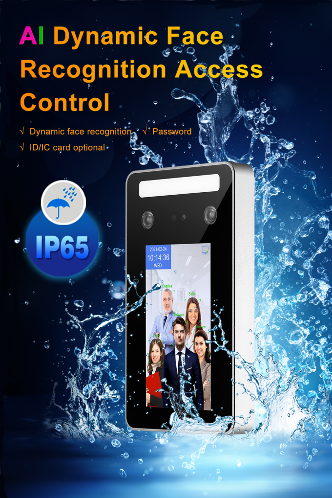 AI Dynamic Face Recognition Access Control 0.2s Recognition Speed